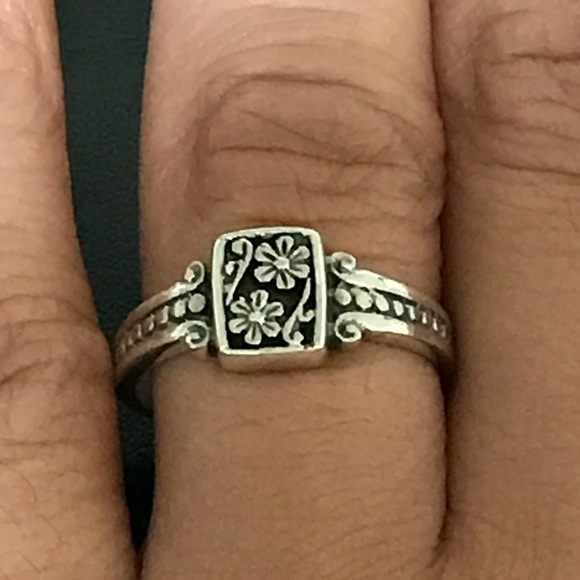 Jewelry | Sterling Silver Scroll Flower Ring | Poshmark